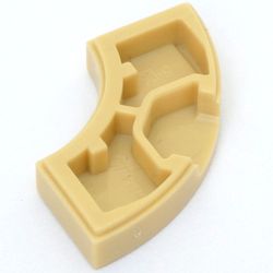 LEGO PART 27925 Tile 2 x 2 Curved, Macaroni | Rebrickable - Build with LEGO