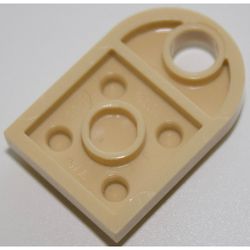 LEGO PART 3176 Plate Special 3 x 2 with Rounded End, Hole | Rebrickable ...