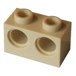 LEGO PART 32000 Technic Brick 1 x 2 [2 Pin Holes] | Rebrickable - Build ...