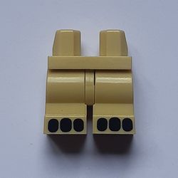 LEGO PART 37364c26pr0006 Hips and Tan Medium Legs with Black Animal ...