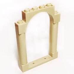 LEGO PART 40066 Panel 1 x 6 x 7 with 2 Columns and Arch | Rebrickable ...