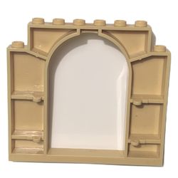 LEGO PART 40242 Door Frame 1 x 8 x 6 with Moulded Stone Print and Clips ...