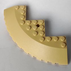 LEGO PART 58846 Brick Round Corner 10 x 10 with Slope 33° Edge, Axle ...