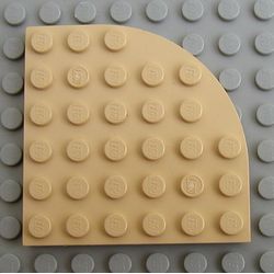 LEGO PART 6003 Plate Round Corner 6 x 6 | Rebrickable - Build with LEGO