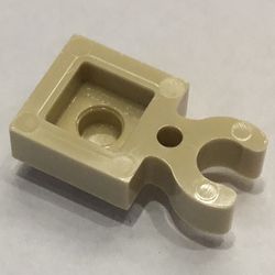 LEGO PART 60897 Plate Special 1 x 1 with Clip Vertical [Thick Open O ...