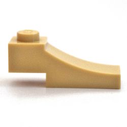 LEGO PART 70681 Brick Curved, 3 x 1 with 1/3 Inverted Cutout ...