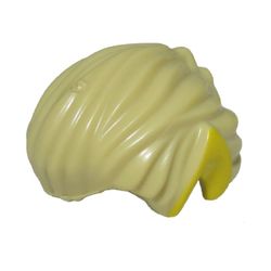 LEGO PART 93230pr0001 Hair Swept Back with Pointy Ears Yellow Print ...