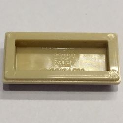 LEGO PART 99563 Tile Special 1 x 2 with Sloped Walls AKA Money / Gold ...