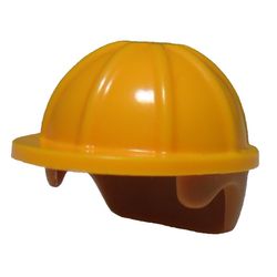 LEGO PART 16175pat0002 Hair and Helmet, Construction / Hard Hat, Short ...