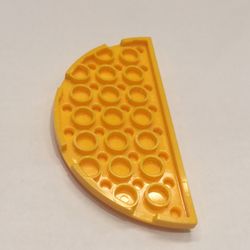 LEGO PART 22888 Plate Round Half 4 x 8 | Rebrickable - Build with LEGO