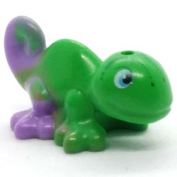 LEGO PART 15678pat0002 Animal, Chameleon with Blue and Black Eyes and ...