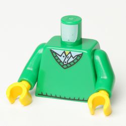 LEGO PART 973c31h01pr1617 Torso Sweater V-Neck over Button Down Blue ...