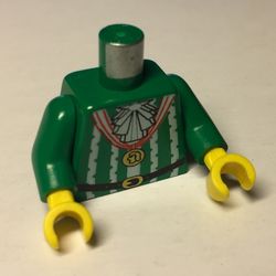 LEGO PART 973c31h01pr0002 Torso Pirate Imperial Armada Ruffles, White ...