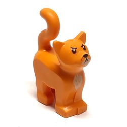LEGO PART 13786pr0024 Animal, Cat, Standing New Style with Dark Tan ...