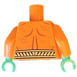 LEGO PART 973c34h31pr2168 Torso Bare Chest with Muscles Outline, Scales ...