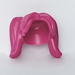 LEGO PART 20596 Hair Pigtails High, Long Bangs, Hole on Top, Hair Ties ...