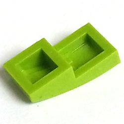 LEGO PART 11477 Slope Curved 2 x 1 No Studs [1/2 Bow] | Rebrickable ...