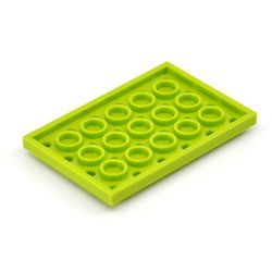 LEGO PART 3032 Plate 4 x 6 | Rebrickable - Build with LEGO