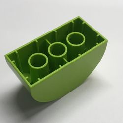 LEGO PART 31213 Duplo Brick 2 x 4 x 2 Curved Top | Rebrickable - Build ...