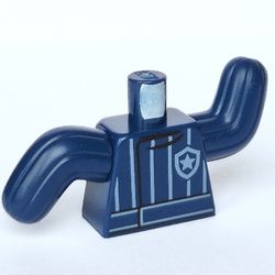 LEGO PART 35817pr6359 Torso, Rounded Arms, Padded Shirt with Police ...