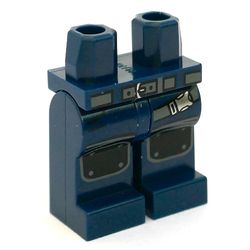 LEGO PART 970c05pr1513 Hips and Dark Blue Legs with Gray Belt, Strap ...