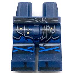 LEGO PART 970c05pr6630 Hips and Dark Blue Legs with Black Sash, Armor ...