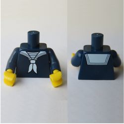 LEGO PART 973c05h01pr9944 Torso Sailor Uniform with White Scarf Print ...