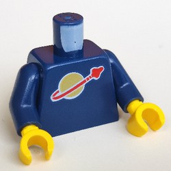 LEGO PART 973c05h01pr9907 Torso Classic Space Logo (2019) Print, Dark ...