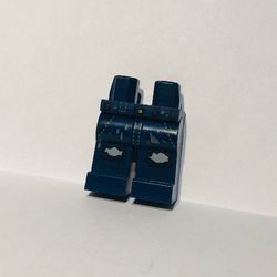 LEGO PART 970c05pr9979 Hips and Dark Blue Legs with Tattered Knees and ...