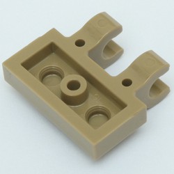 LEGO PART 60470b Plate Special 1 x 2 with Clips Horizontal [Open O ...