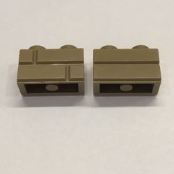 LEGO PART 98283 Brick Special 1 x 2 with Masonry Brick Profile ...