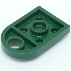 LEGO PART 3176 Plate Special 3 x 2 with Rounded End, Hole | Rebrickable ...