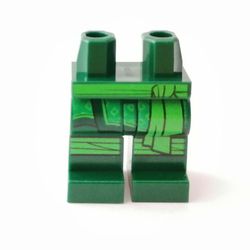 LEGO PART 970c35pr9925 Hips and Dark Green Legs with Bright Green ...