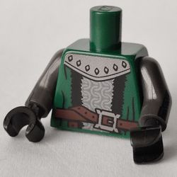 LEGO PART 973c75h03pr3223 Torso Armor, Silver Chainmail, Large Collar ...