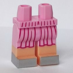 LEGO PART 970c43pat02pr1902 Hips with Bright Pink Legs and Light Nougat ...
