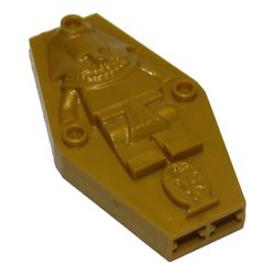 LEGO PART 30164 Sarcophagus Lid 2 x 4 x 6 with Mummy Relief [Plain ...