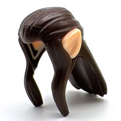 LEGO PART 100953pat0001 Hair Long Straight with Braid in back, Long ...