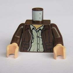LEGO PART 973c07h02pr1370 Torso Leather Jacket, Button Down Shirt Print ...