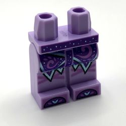 LEGO PART 970c39pr9805 Hips and Lavender Legs with Dark Purple Skirt ...