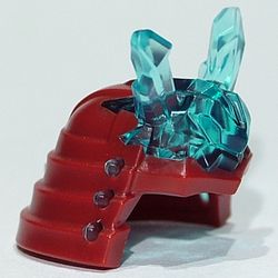 LEGO PART 41153pat0001 Helmet Samurai with Trans Light Blue Icicle ...