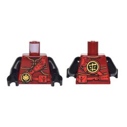 LEGO PART 973c03h03pr9972 Torso Armor with Red Straps and Utility Belt ...