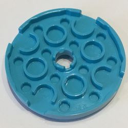 LEGO PART 60474 Plate Round 4 x 4 with Pin Hole | Rebrickable - Build ...