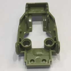 LEGO PART 11112pr0002 Fairing, Fly Wheel, Crocodile Shape with Reddish ...