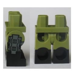 LEGO PART 970c20pat03pr9930 Hips with Olive Green Legs and Black Boots ...