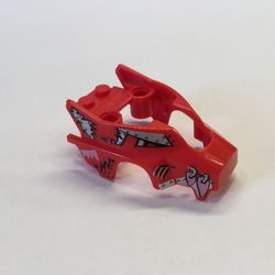 LEGO PART 11113pr0002 Fairing, Fly Wheel, Wolf Shape with Fangs and ...