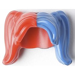 LEGO PART 20596pr0004 Hair Pigtails High, Long Bangs, Hole on Top, Hair ...