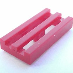 LEGO PART 2412b Tile Special 1 x 2 Grille with Bottom Groove | Rebrickable - Build with LEGO