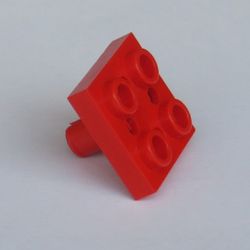 LEGO PART 2476b Plate Special 2 x 2 with Pin on Bottom, Small Holes in ...