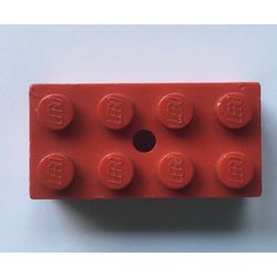 LEGO PART 3001b Brick 2 x 4 without Cross Supports, with Hole in Top ...
