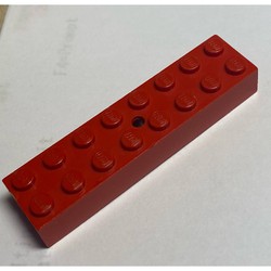 LEGO PART 3007c Brick 2 x 8 with Top Center Hole | Rebrickable - Build ...